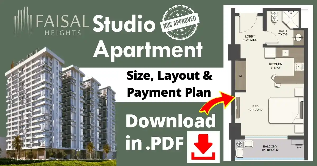 Faisal Heights Studio Apartment – Size, Layout & Payment Plan